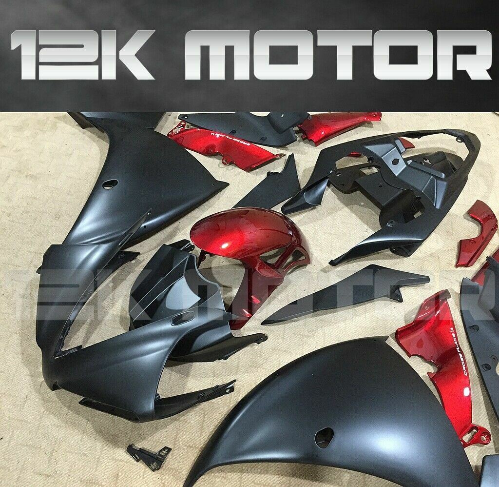 CANDY RED BLACK FAIRING SET FAIRING KIT FIT FOR 2013 2014 R1 YZF-R1 15 ...
