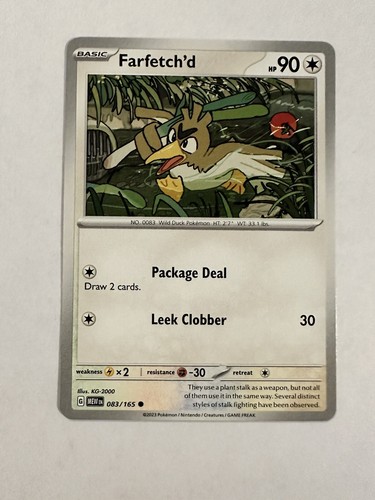Farfetch'd - 083/165 151 Common Pokemon - NM/MINT | eBay