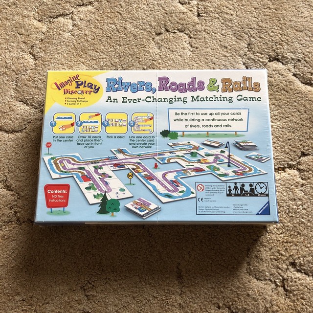 Ravensburger Rivers Roads and Rails Matching Game 2011 Complete for ...