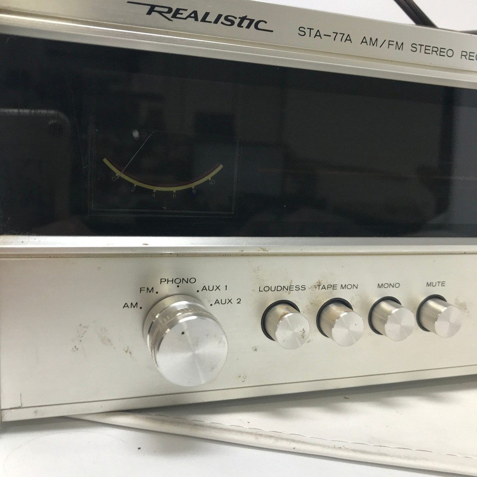 Vintage Realistic STA-77A Walnut Veneer AM/FM Stereo Receiver - SEE ...