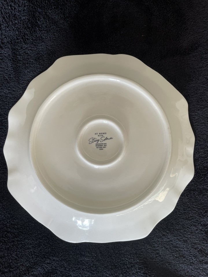 Stacey Solomon Green & White Rose DINNER Plate George Asda | eBay UK