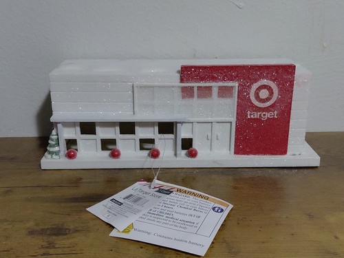 Target Bullseye Playground Light Up Target Store Mini Christmas Village ...