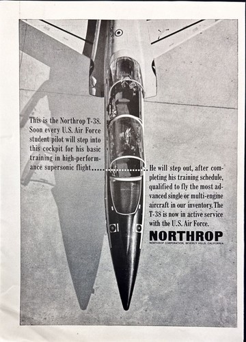 Northrop T-39 USAF Trainer Jet Vintage Print Ad 1961 | eBay