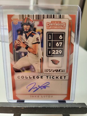 Jake Luton Rookie Auto 2020 Panini Contenders Draft Football | eBay
