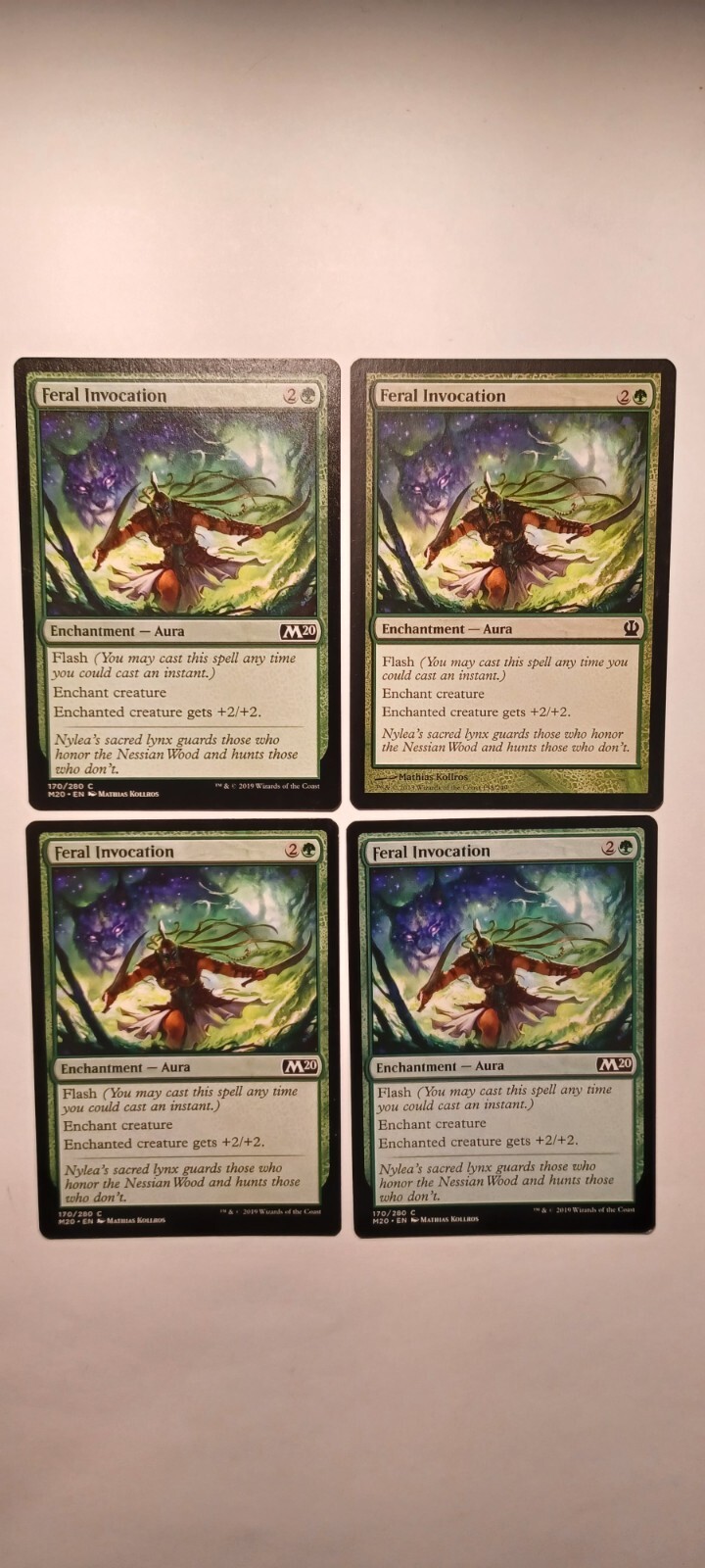 MTG Feral Invocation X 4 - Common, LP | eBay