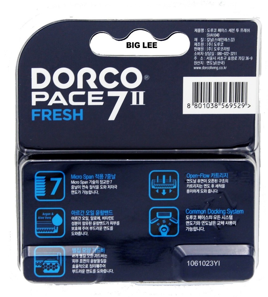 Dorco Pace 7 II Fresh Razor Blade Refills 4 Cartridges | eBay
