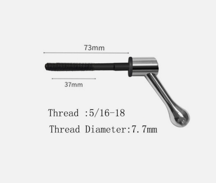 1SET Milling Machine Head Table Lock Bolt Handle 5/16 CNC The Mill Part ...