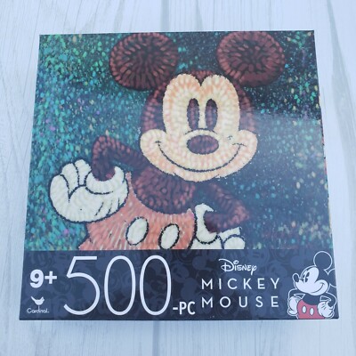 Disney MICKEY MOUSE Mosaic Watercolor Pebbles 500pc Jigsaw Puzzle | eBay