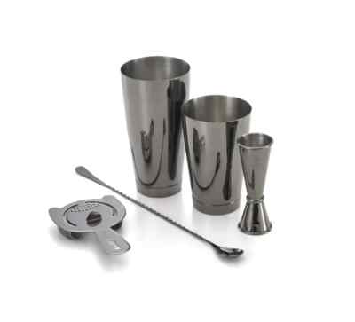 Mercer Culinary M37101BK Barfly Basics 5 Piece Gun Metal Black ...