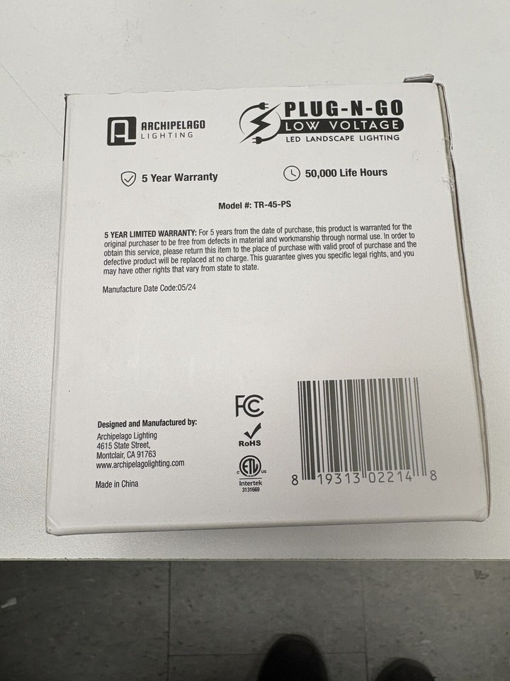 Archipelago Lighting Plug-N-Go Low Voltage 45-Watt Resin Landscape ...