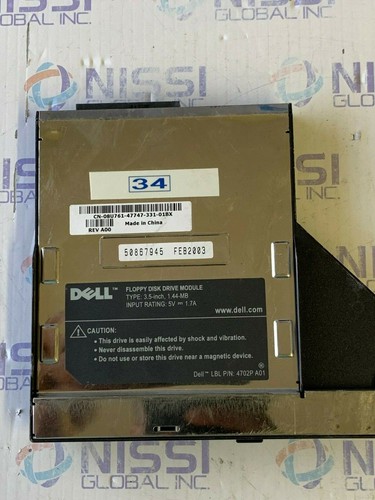 DELL 4702P A01 FLOPPY DISK MODULE FOR LAPTOP DRIVE BAY | eBay