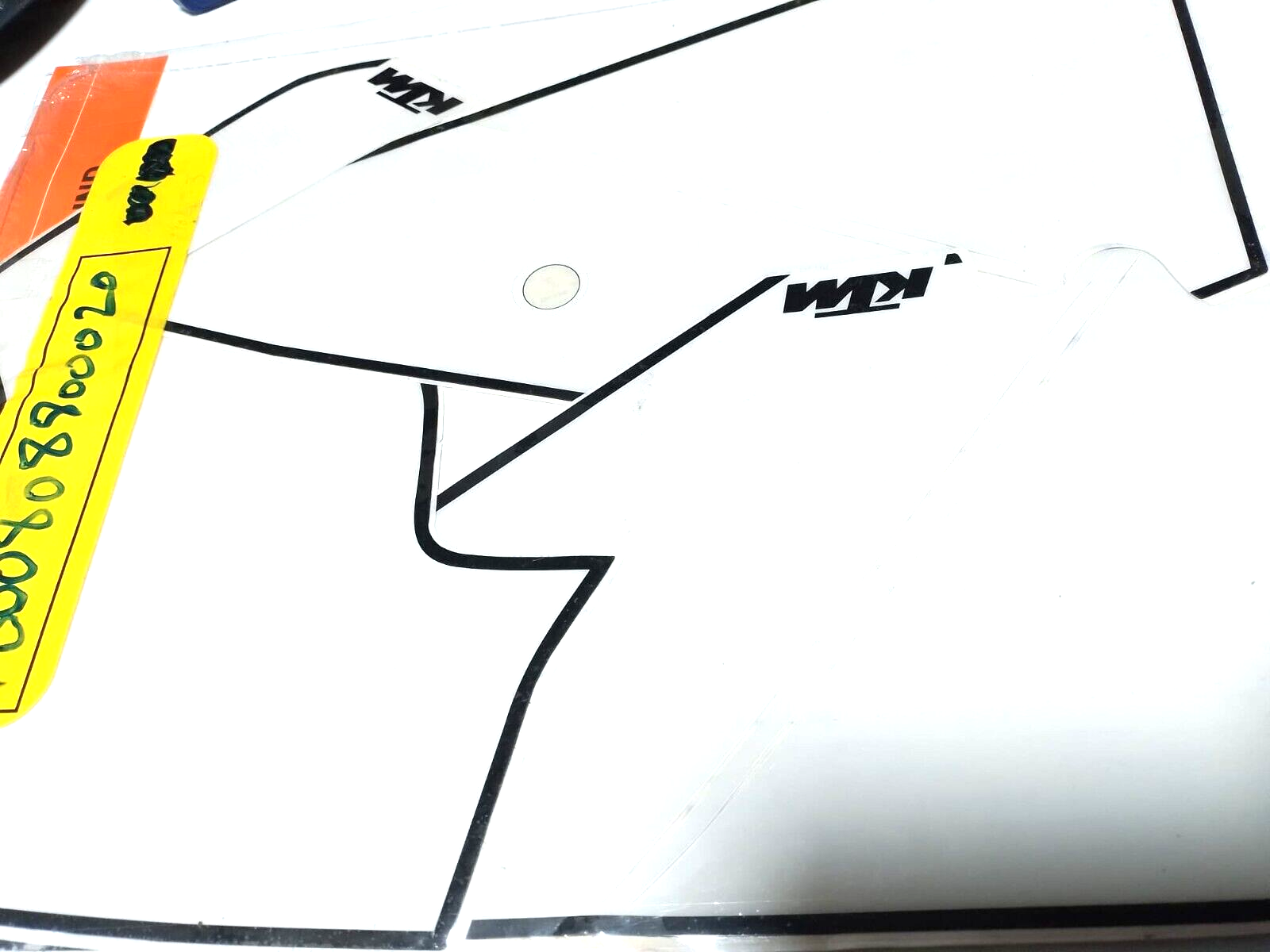 nos Genuine KTM Factory Number Plate background white 7800808800020 | eBay