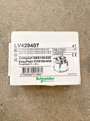 NEW SCHNEIDER ELECTRIC LV429407 MN 220-240V50/60Hz 208-277V60Hz UVR | eBay
