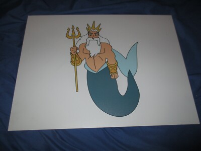 DISNEY Original Cast Member Prop Sign ~ King Triton LITTLE MERMAID ...