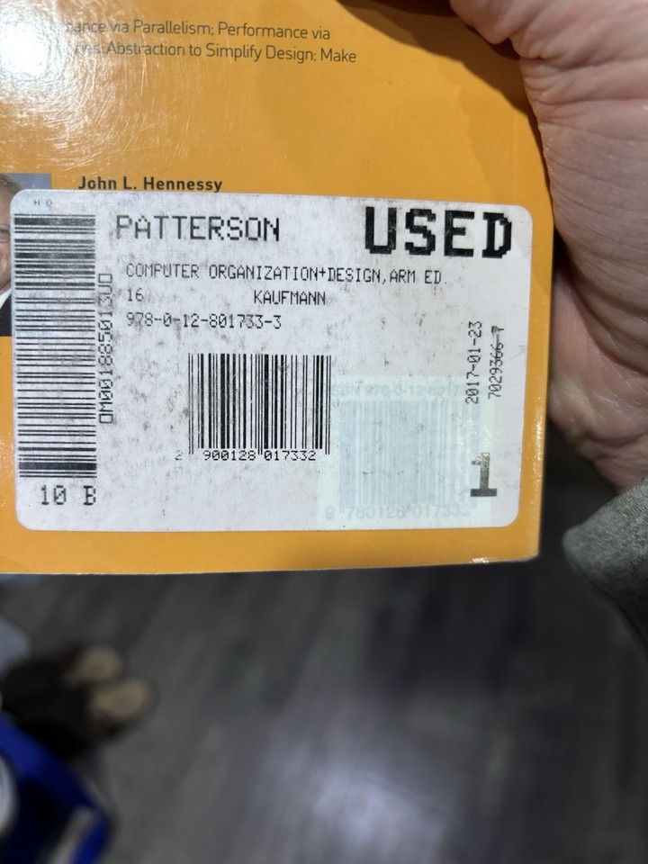 Computer Organization and Design ARM Edition: The Hardware Software ...