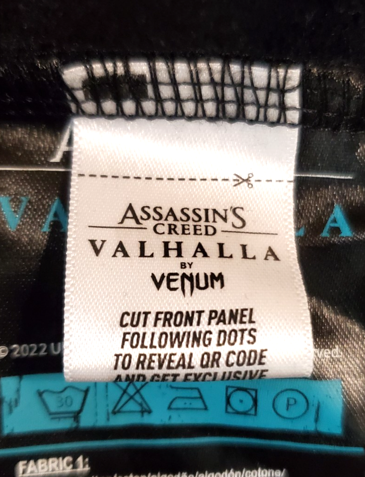 Assassins Creed Valhalla Hoodie by Venum Black Embroidered Medium One ...