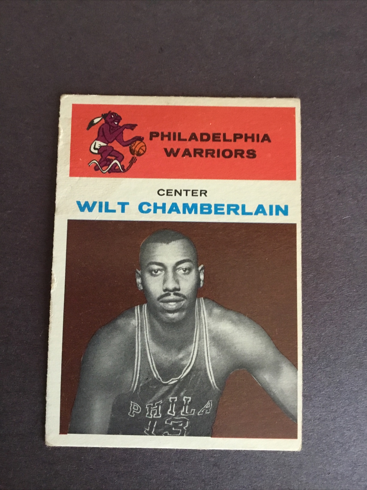 WILT CHAMBERLAIN ROOKIE 1961 FLEER BASKETBALL #8 HOF ICONIC CARD ...