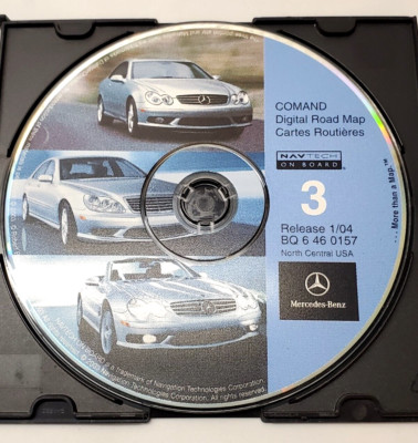 2004 Mercedes Benz Navigation GPS CD Disc # 3, N. Central USA Map # BQ ...