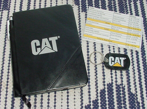 Rare Vtg Licensed Cat Caterpillar Notebook Stylus w/ Agenda Shanahan ...