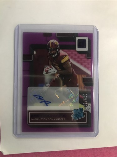 Brian Robinson Jr 2022 Clearly Donruss Rated Rookie Autograph Purple ...