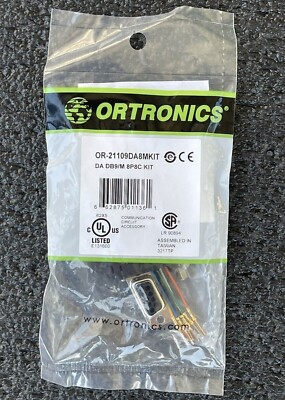 ORTRONICS Data Adapter DB9 Male To RJ45 OR-21109DA8MKIT DA DB09/M 8P8C ...