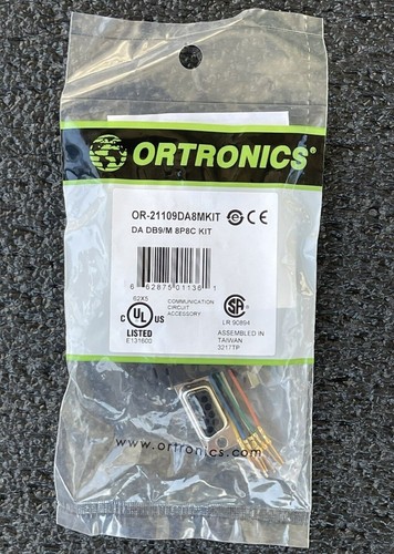 ORTRONICS Data Adapter DB9 Male To RJ45 OR-21109DA8MKIT DA DB09/M 8P8C ...