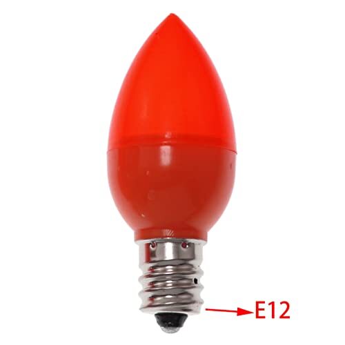 12pcs E12 Red Base Decor Bulbs Salt Lamp Led Light Bulb Decorative ...