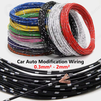 0.3-2mm² Thin Wall Automotive Cable Car Wiring Auto Modification ...