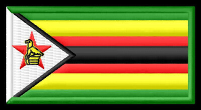Flag Zimbabwe Drapeau Zimbabwe ecusson brodé patche Thermocollant patch ...