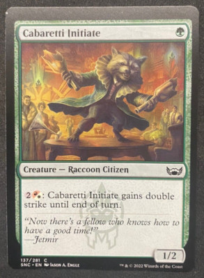 Cabaretti Initiate - MTG - New Capenna - Misprint Miscut Alignment Dot ...