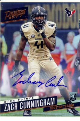 zach cunningham rc rookie draft auto autograph vanderbilt vandy college ...