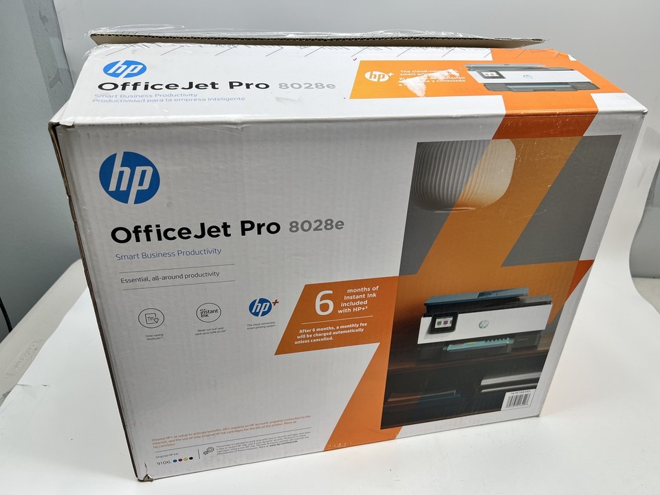 HP OfficeJet Pro 8028e All-in-One Printer Copier Scanner Fax No Ink | eBay