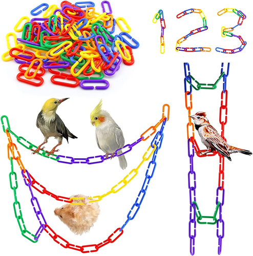 JIALEEY 100PCS Colorful Plastic Links for Children and Small Pets ...