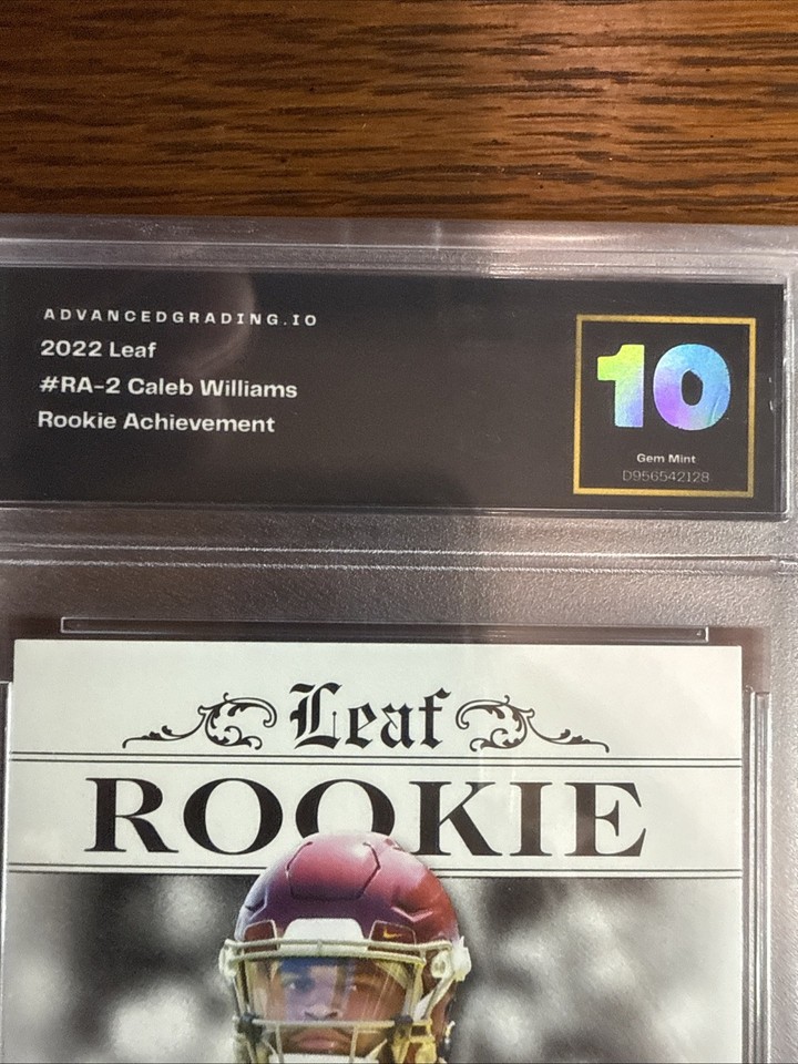 Caleb Williams 2022 Leaf Rookie Achievement #RA-2 Gem Mint 10 USC ...