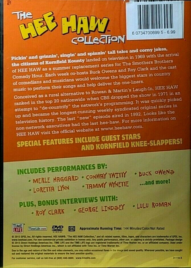The Hee Haw Collection (DVD Time Life 2015) BRAND NEW / FACTORY SEALED ...