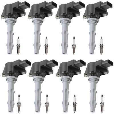 Bosch 8 Ignition Coil Denso 8 Iridium Long Life Spark Plug Kit For W211 ...