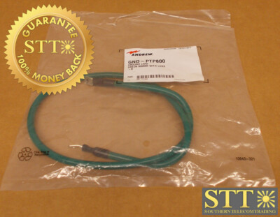 GND-PTP800 ANDREW GROUND LEAD GREEN 800MM WITH LUGS NEW | eBay