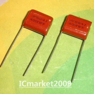 100 PCS CBB 684J/400V Pitch 15mm 0.68UF 680nF 400V 684 Metallized Film ...