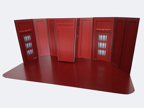 Bespin Red Hallway Custom Playset Backdrop Star Wars TVC Hasbro Kenner ...