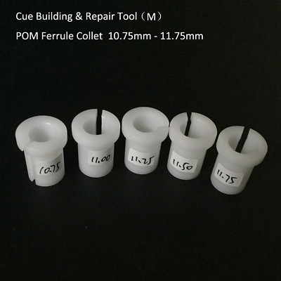 5PC Pool Cue POM Ferrule/Shaft Collet Sleeve - Cue Building Tool Lathe ...