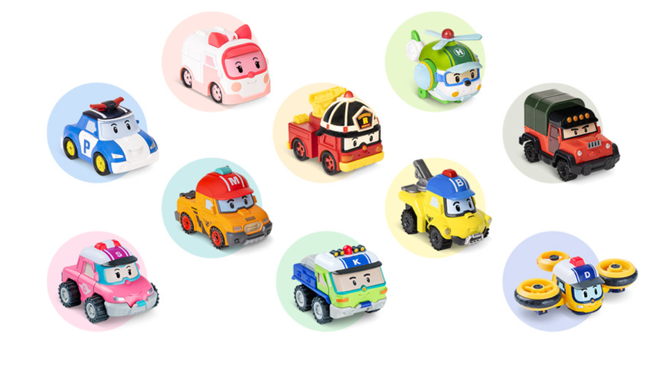 Robocar Poli Diecast Mini Car Toy Figure 10pcs Set Version 1 Tracking ...