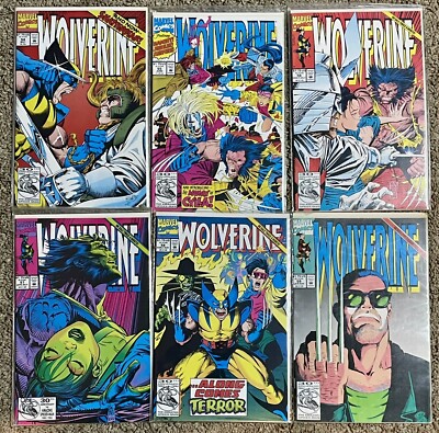 WOLVERINE #54 55 56 57 58 59 6 Lot Issue Run Marvel Comics 1992 X-MEN ...