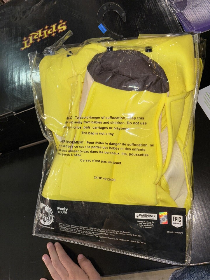 Spirit Halloween Fortnite PEELY Costume Youth XL (14-16) SHIPS TODAY! 🚙 ...
