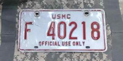 US Marine Corps USMC Vintage 1980-2000 Military License Plate From ...