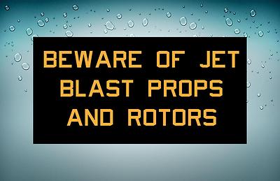Sticker decal car airplane aircraft airport beware of jet blast humor ...