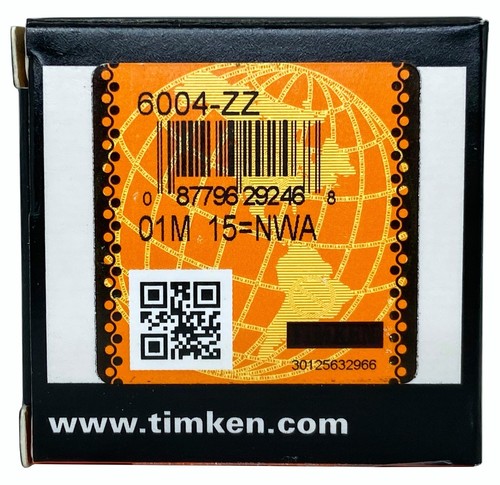 (2 PACK) USA Brand TIMKEN 6004-ZZ 20X42X12MM Double Metal Seal Ball ...