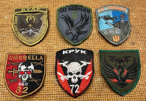 Ukrainian Army UAV units Patches Chevrons uniform Flag Map Jacket Boots ...