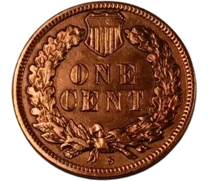 1908-S Indian Head Penny Cent ~ Borderline Uncirculated AU++ Red ~ Key ...