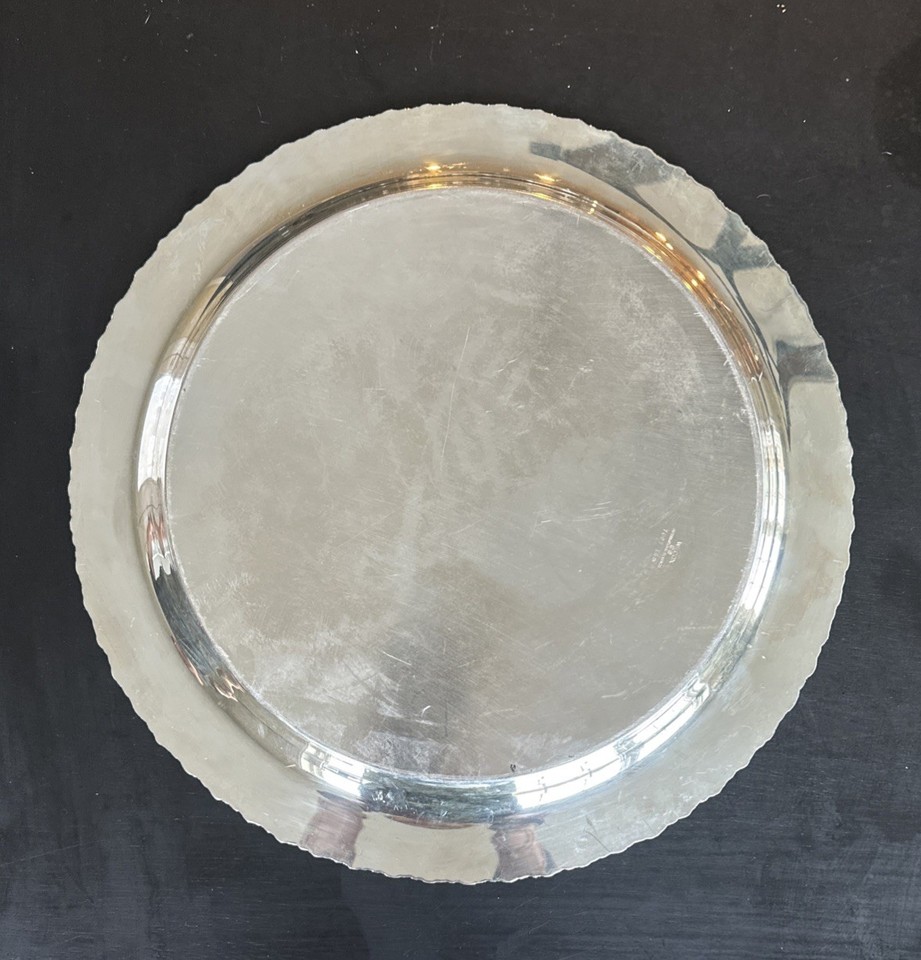 Wilcox International Silver Company Tray 7067 (15” Diameter and 12 ...
