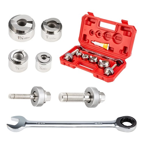 Manual Knockout Hole Punch Driver Kits 1/2",3/4",1",1-1/4" Electrical ...